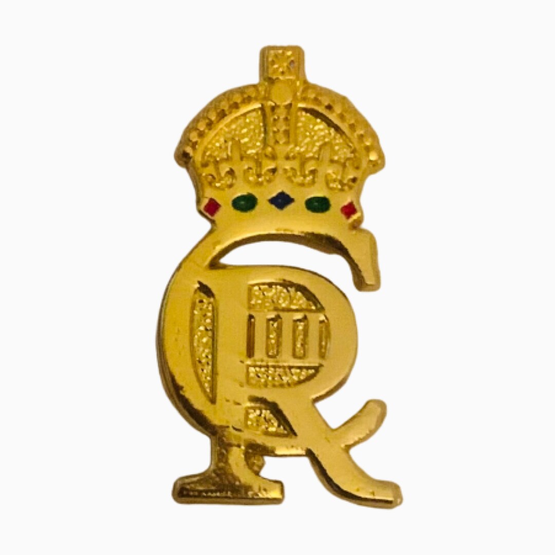Gold Plated King Charles Badge - Etsy