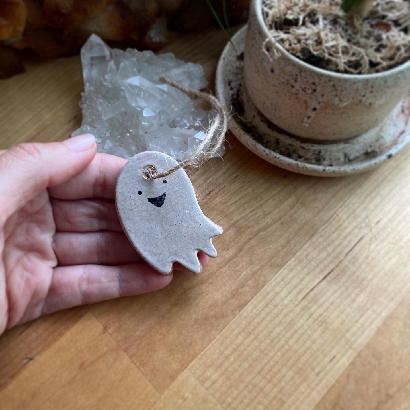 Collectible Handmade Halloween Ornament Retro Spooky Cute Ghost Wall ...