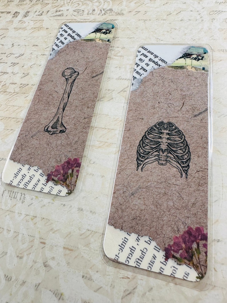 Bookmark Set of 8 Book and Anatomy Lovers, Gift for Healthcare ...