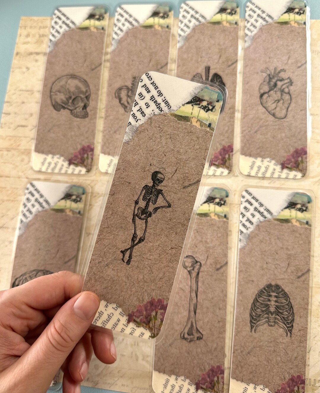 Bookmark Set of 8 Book and Anatomy Lovers, Gift for Healthcare ...