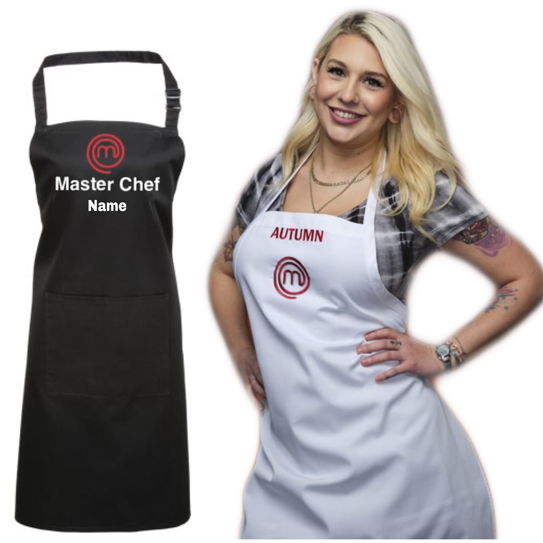 Personalised Master Chef Apron , Custom Mens Apron, Personalized Mens ...