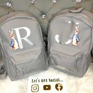 Mini Rucksack Backpack Grey Boys Girls Nursery Bag School Bag Peter ...