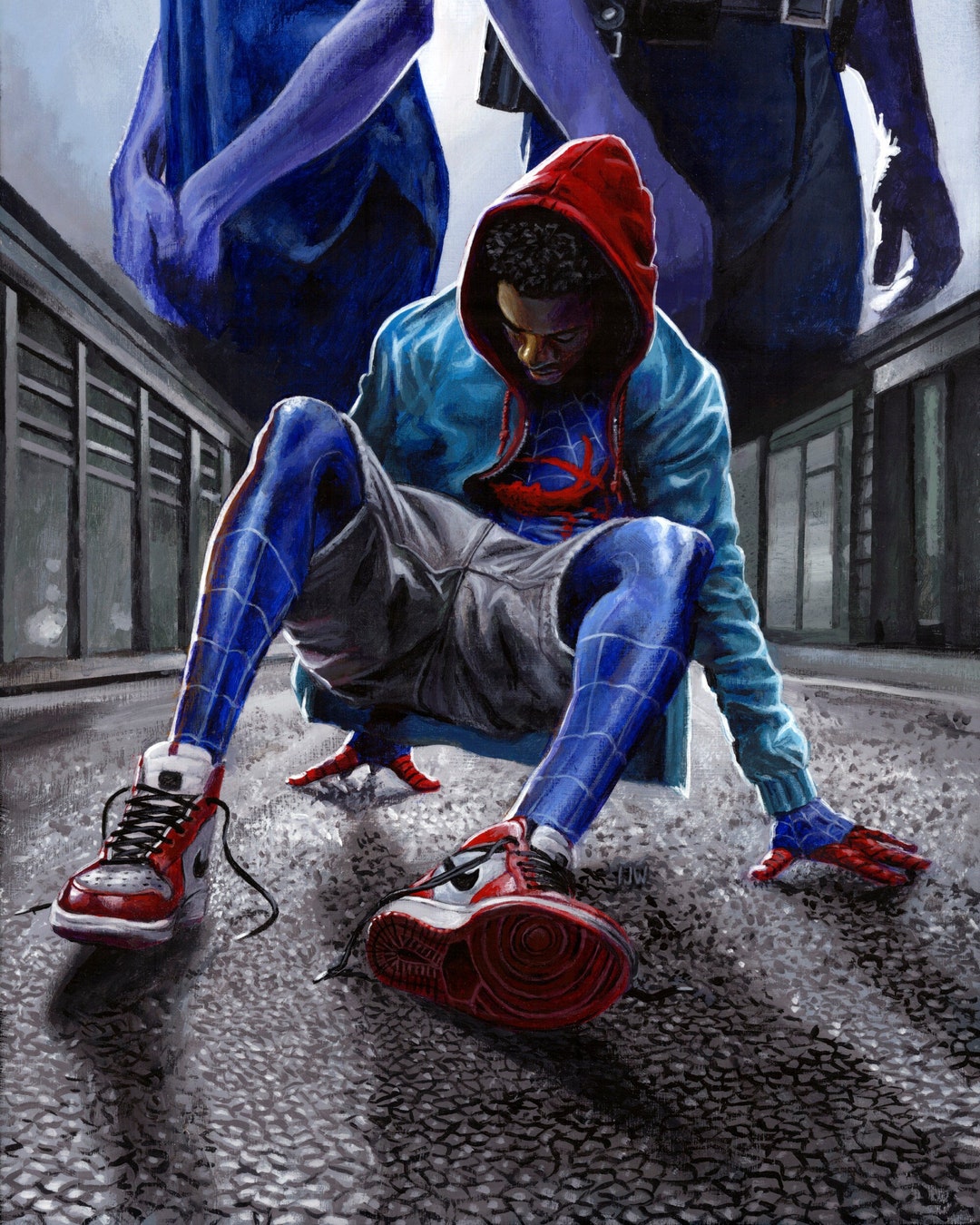 Spider-man Miles Morales Art Print - Etsy