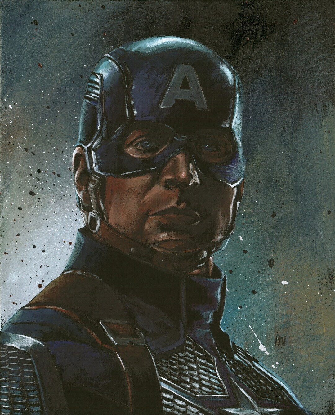 Captain America Art Print - Etsy