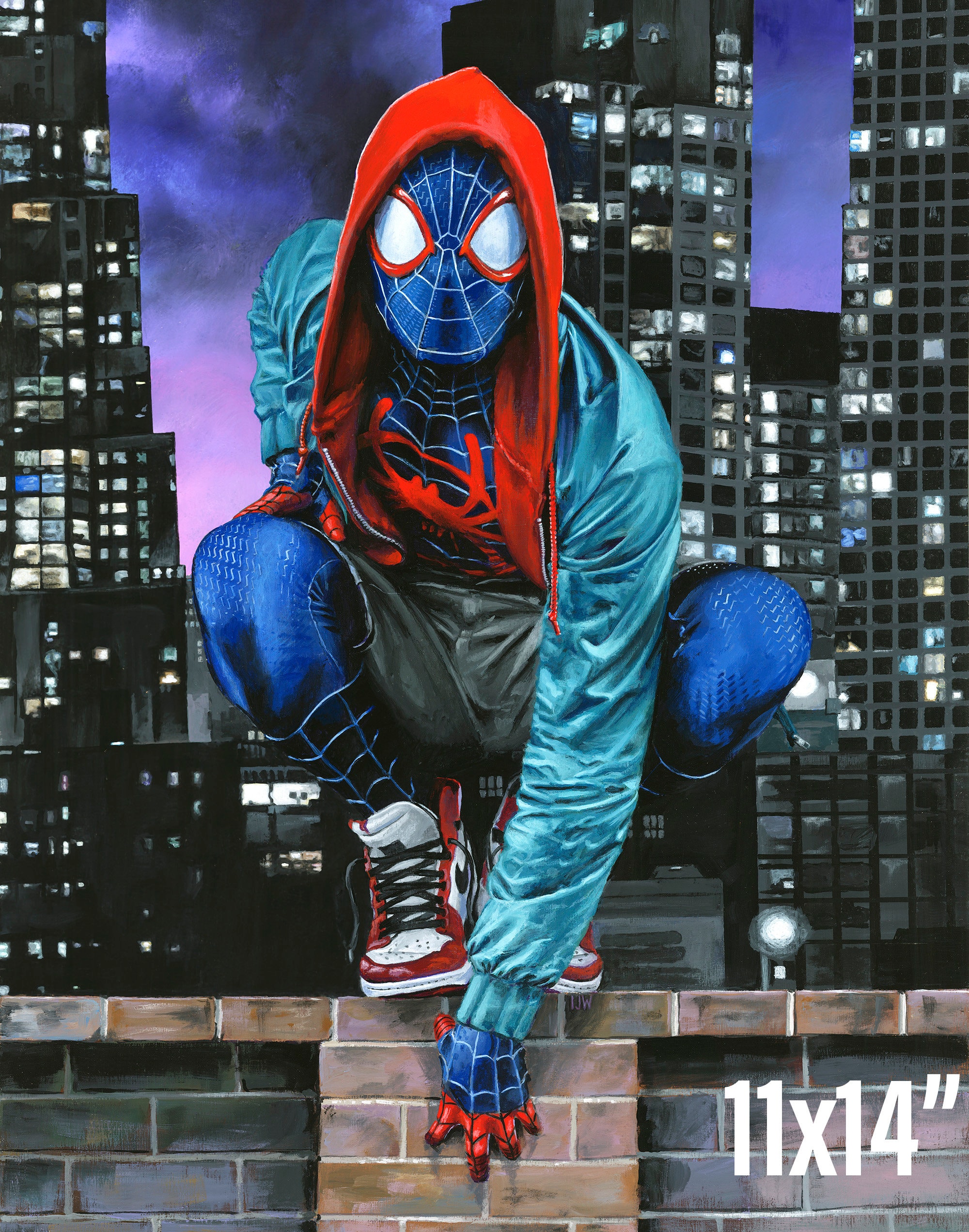 Spider-man Miles Morales Art Print - Etsy