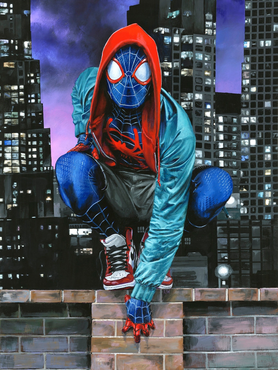 Spider-man Miles Morales Art Print - Etsy