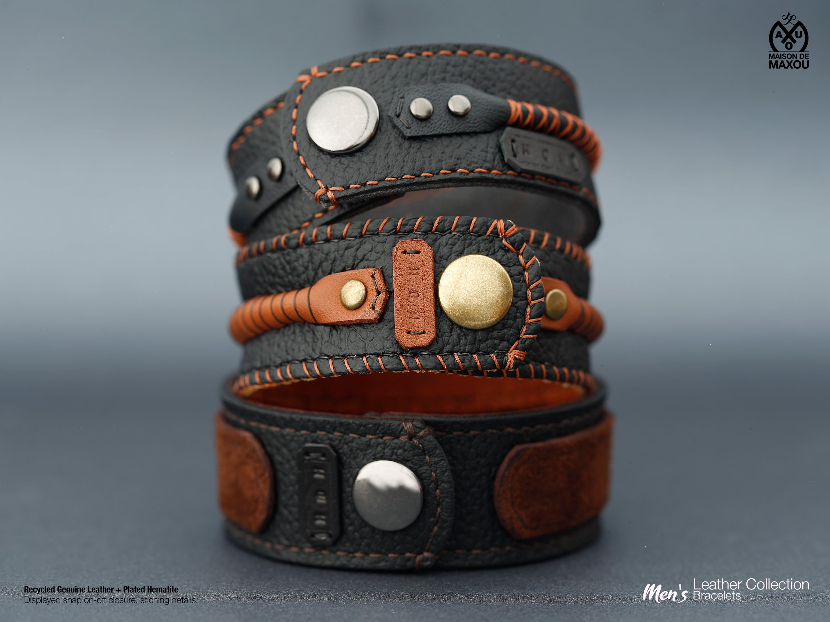 Mdm Leather Collection #2 – Leather Bracelets for Men - Etsy