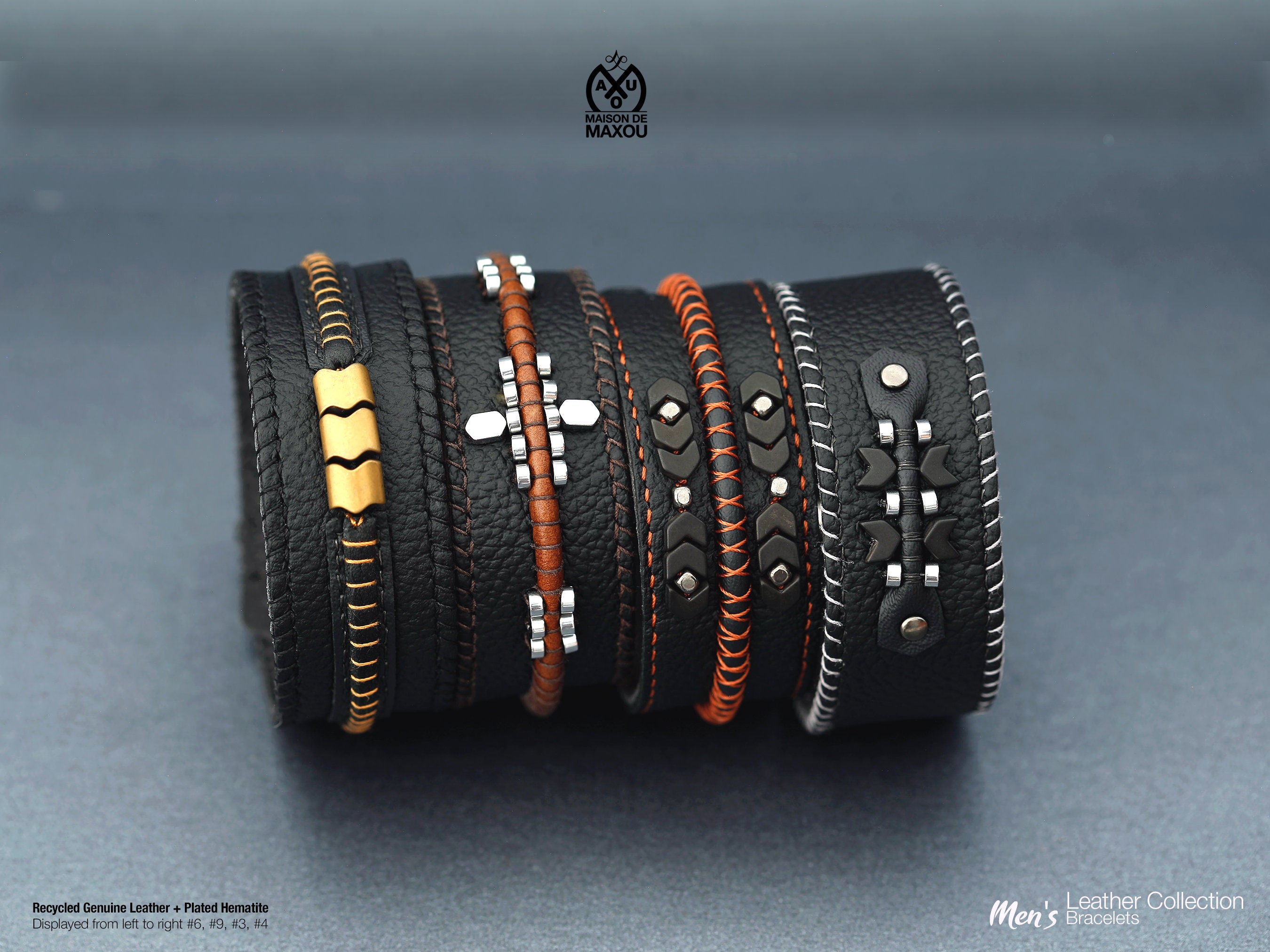 Mdm Leather Collection #2 – Leather Bracelets for Men - Etsy