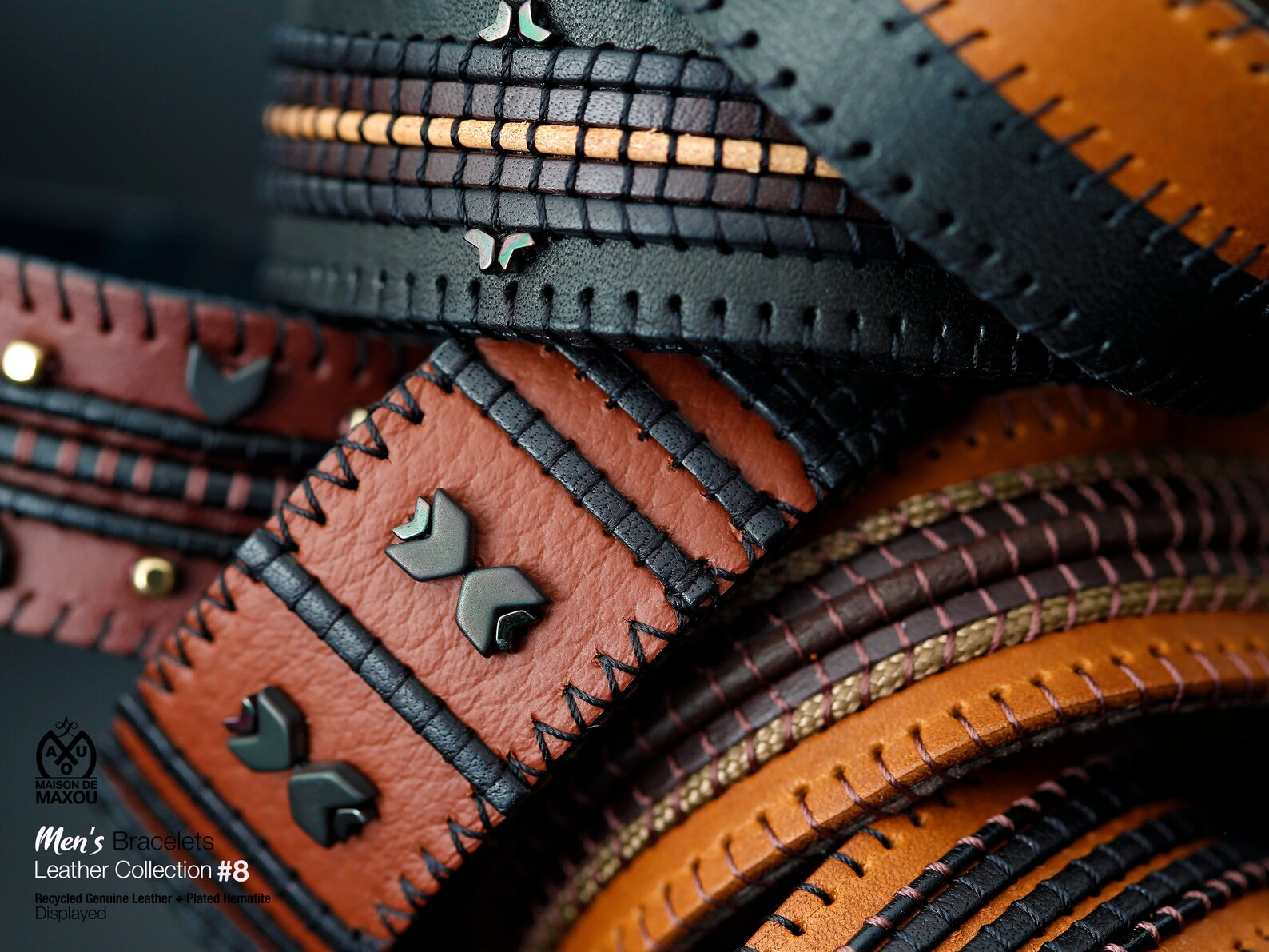 Mdm Premium Leather Collection #8 – Leather Bracelets for Men - Etsy