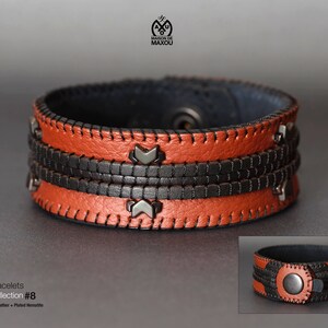 Mdm Premium Leather Collection #8 – Leather Bracelets for Men - Etsy