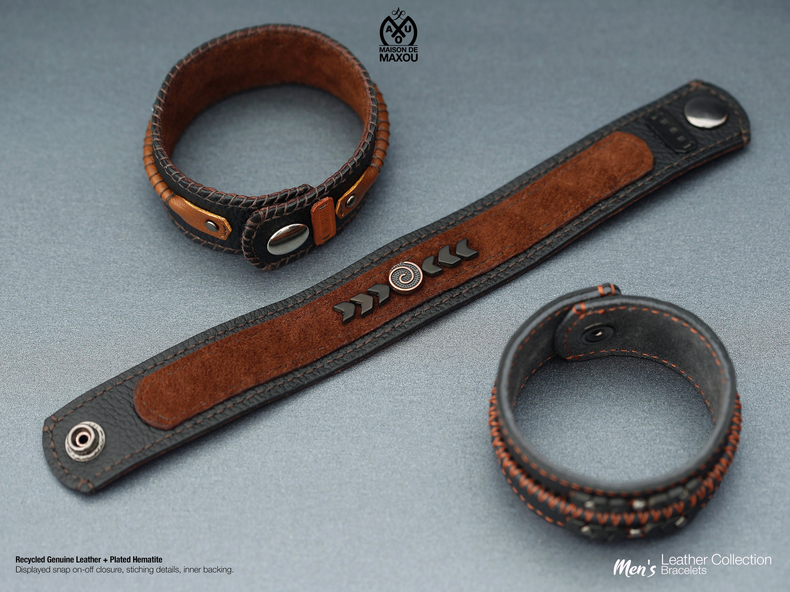 Mdm Leather Collection #2 – Leather Bracelets for Men - Etsy