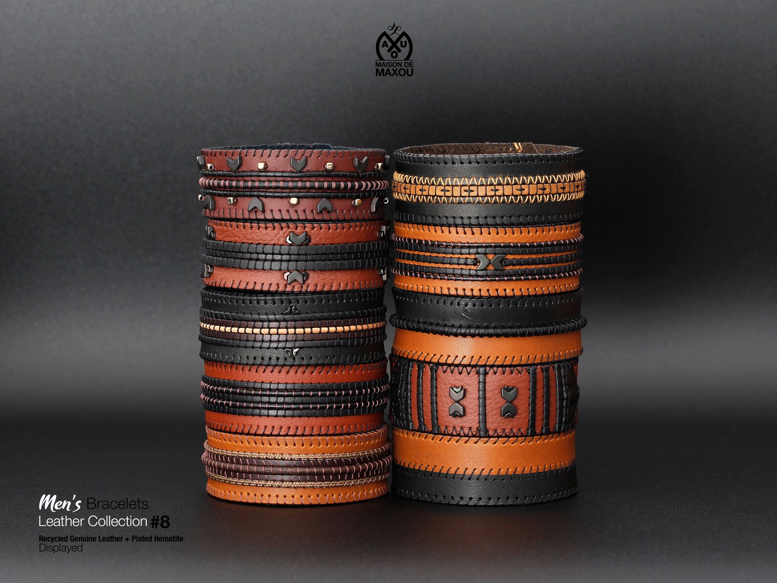 Mdm Premium Leather Collection #8 – Leather Bracelets for Men - Etsy