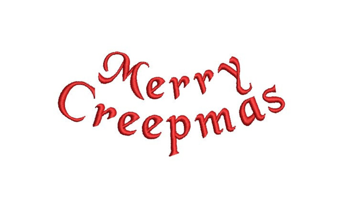 Spooky Present Embroidery File Scary Gift Embroidery Design - Etsy