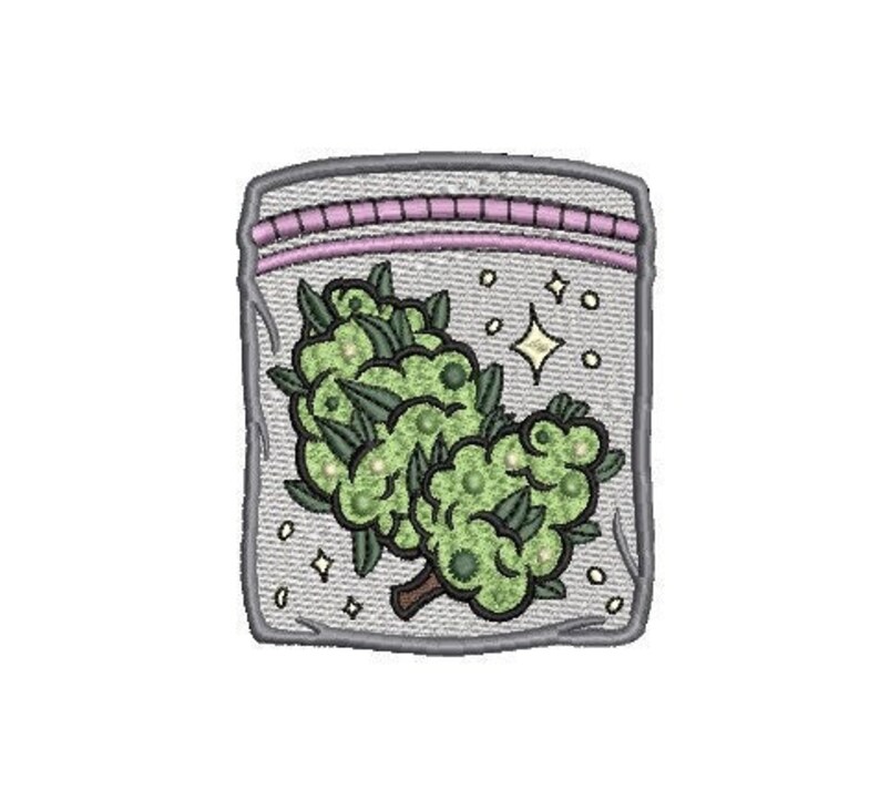 Cannabis Embroidery File / Marijuana Buds in a Baggie / Weed - Etsy