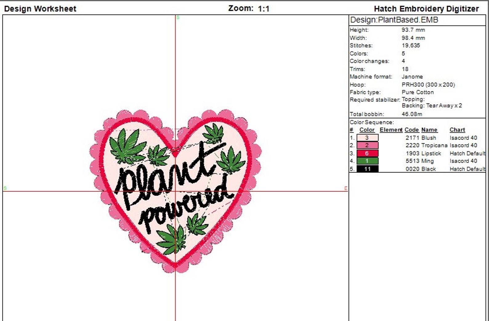 Marijuana Embroidery Design / Plant Powered Love / Cannabis Embroidery ...