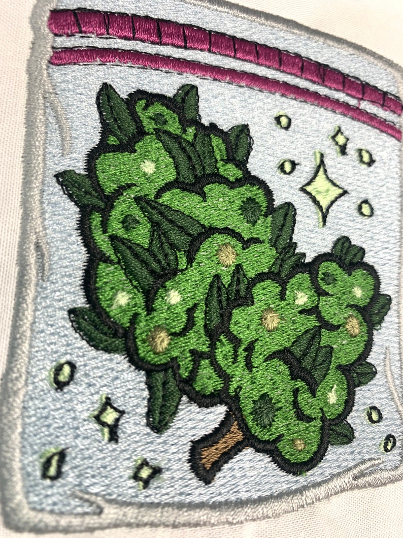 Cannabis Embroidery File / Marijuana Buds in a Baggie / Weed - Etsy