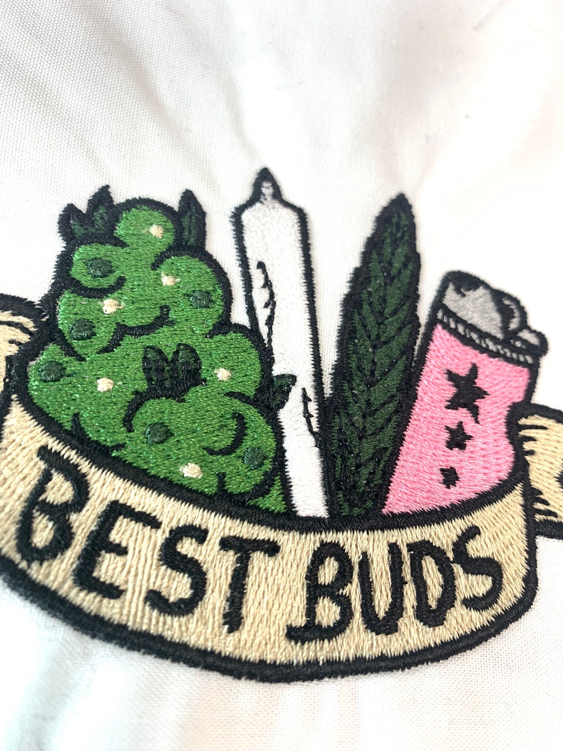 Best Buds Embroidery File / Cannabis Marijuana Embroidery - Etsy