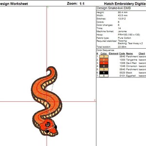 Snake Magic Embroidery File / Instant Download / Snake and Moon ...