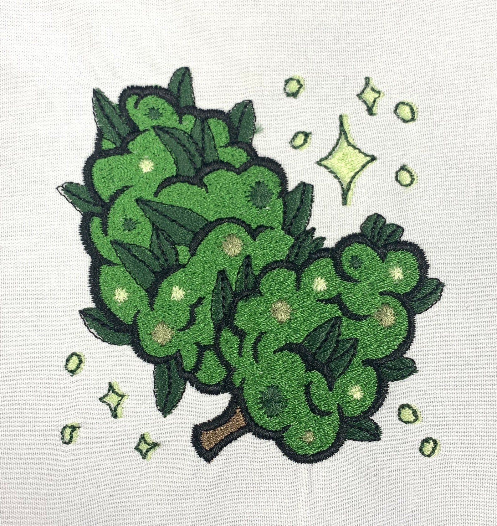 Marijuana Bud Embroidery File / Weed Cannabis Leaf / Magical - Etsy