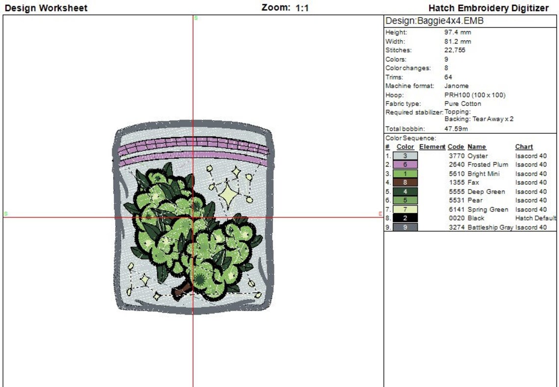 Cannabis Embroidery File / Marijuana Buds in a Baggie / Weed - Etsy