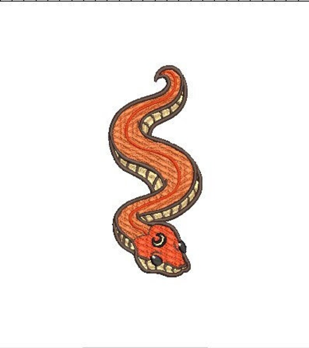 Snake Magic Embroidery File / Instant Download / Snake and Moon ...