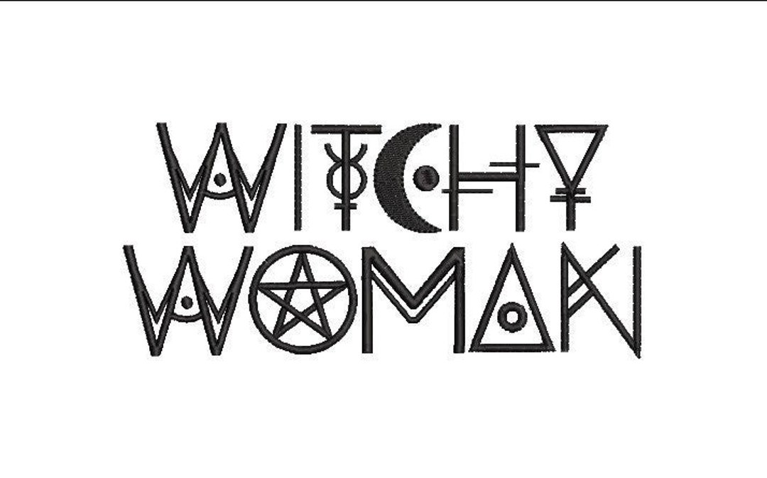 Witchy Woman Embroidery File / Halloween Embroidery Design / Spooky ...