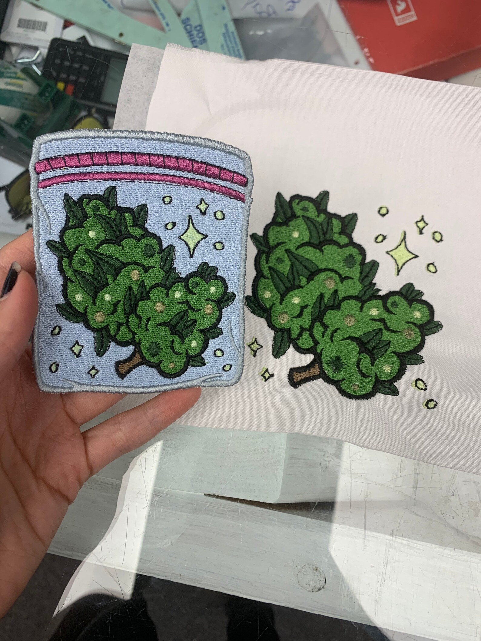 Cannabis Embroidery File / Marijuana Buds in a Baggie / Weed - Etsy