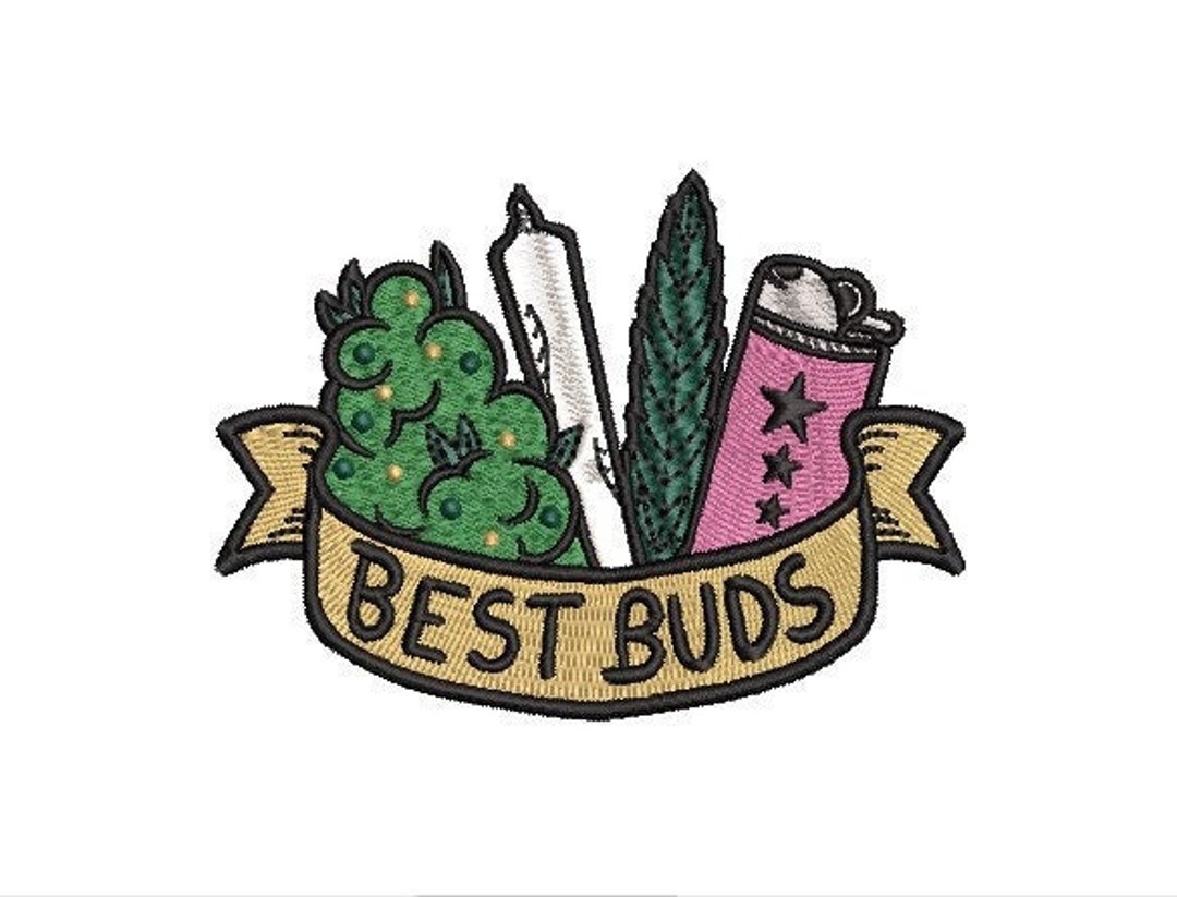 Best Buds Embroidery File / Cannabis Marijuana Embroidery Design / 420 ...