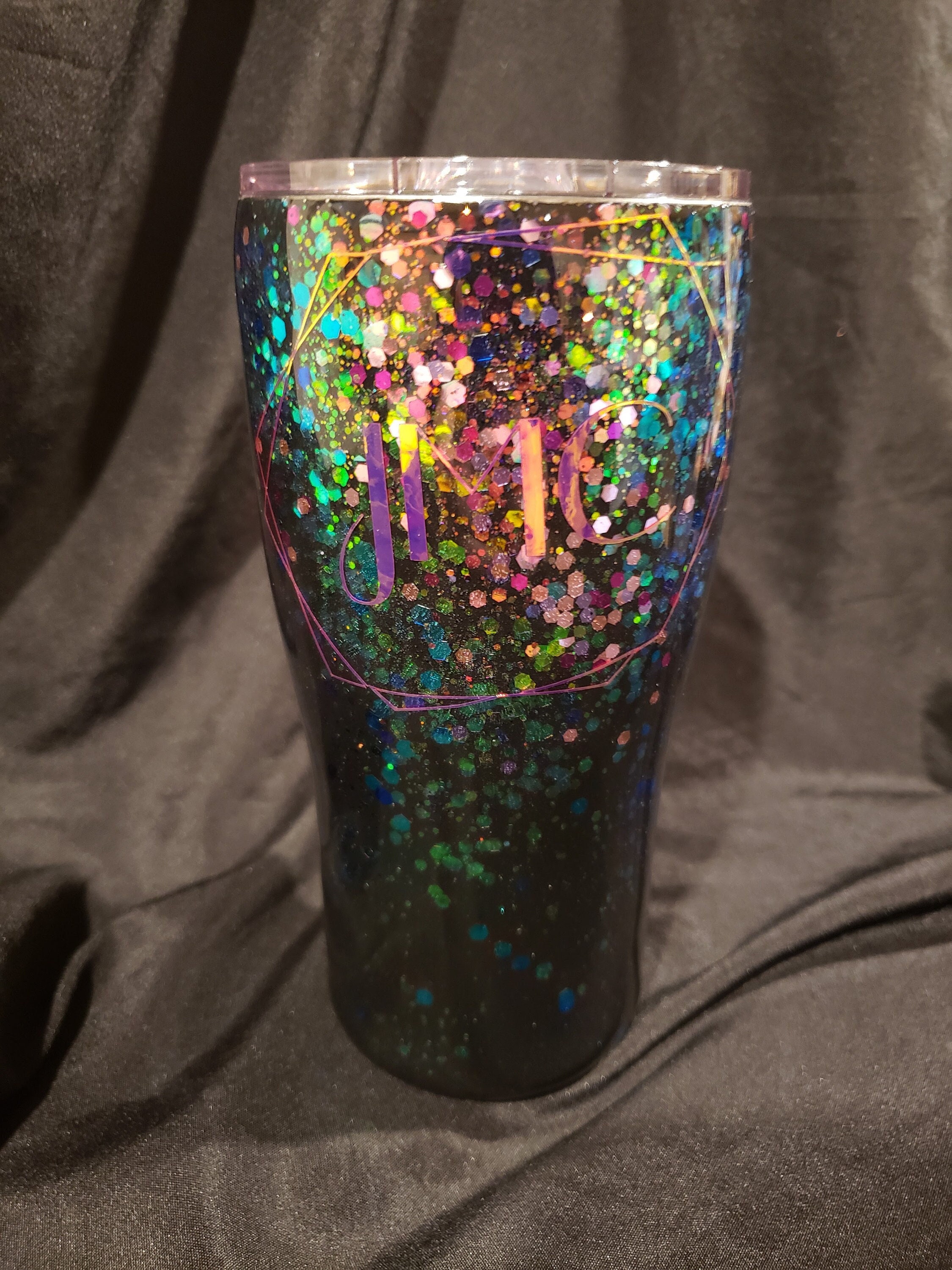 Custom Glitter Waterfall Ombre Epoxy Tumbler - Etsy
