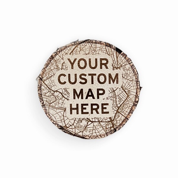 Custom Map Coasters - Etsy