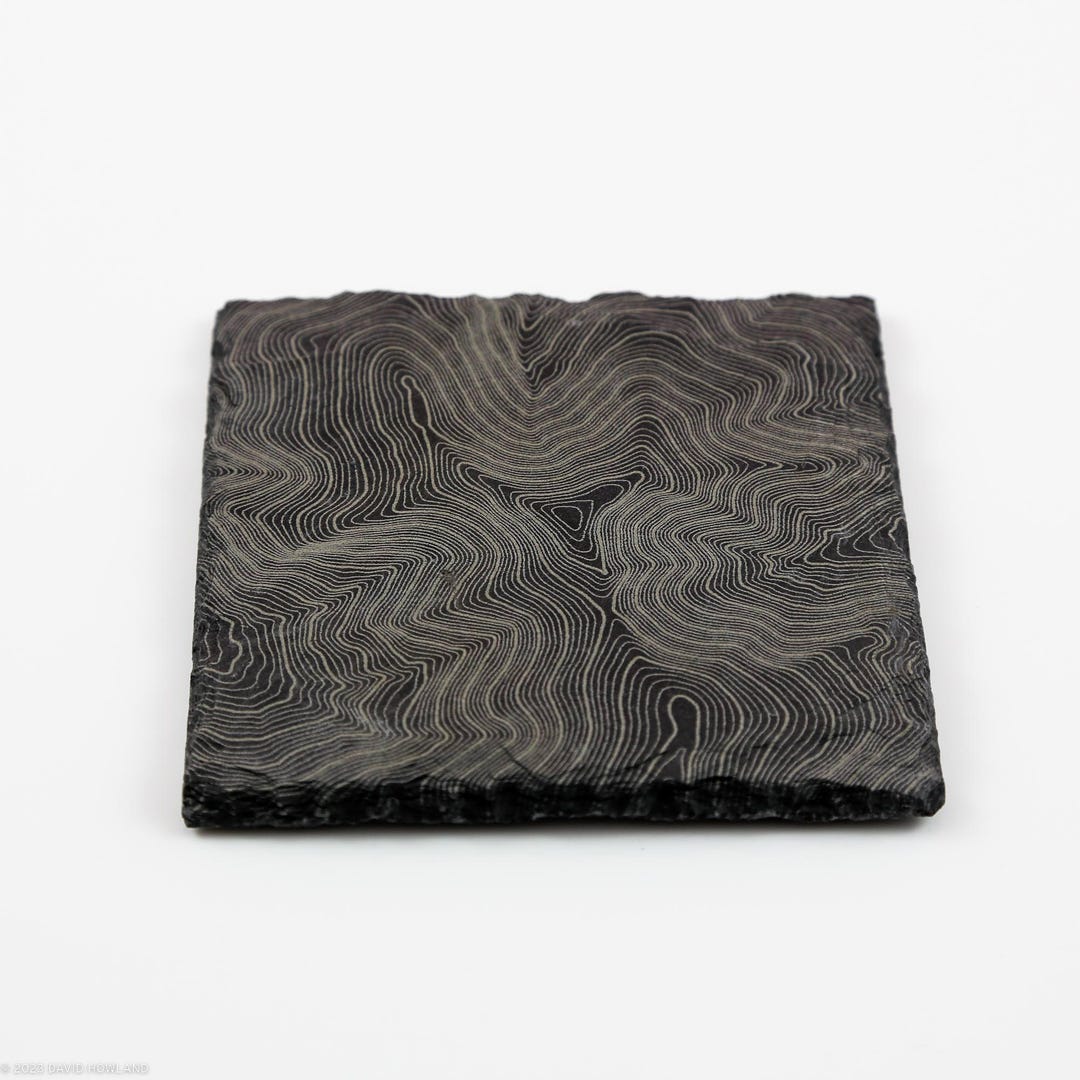 North Twin Mountain 4000 Footer Topographic Map Slate Coaster – Laser ...