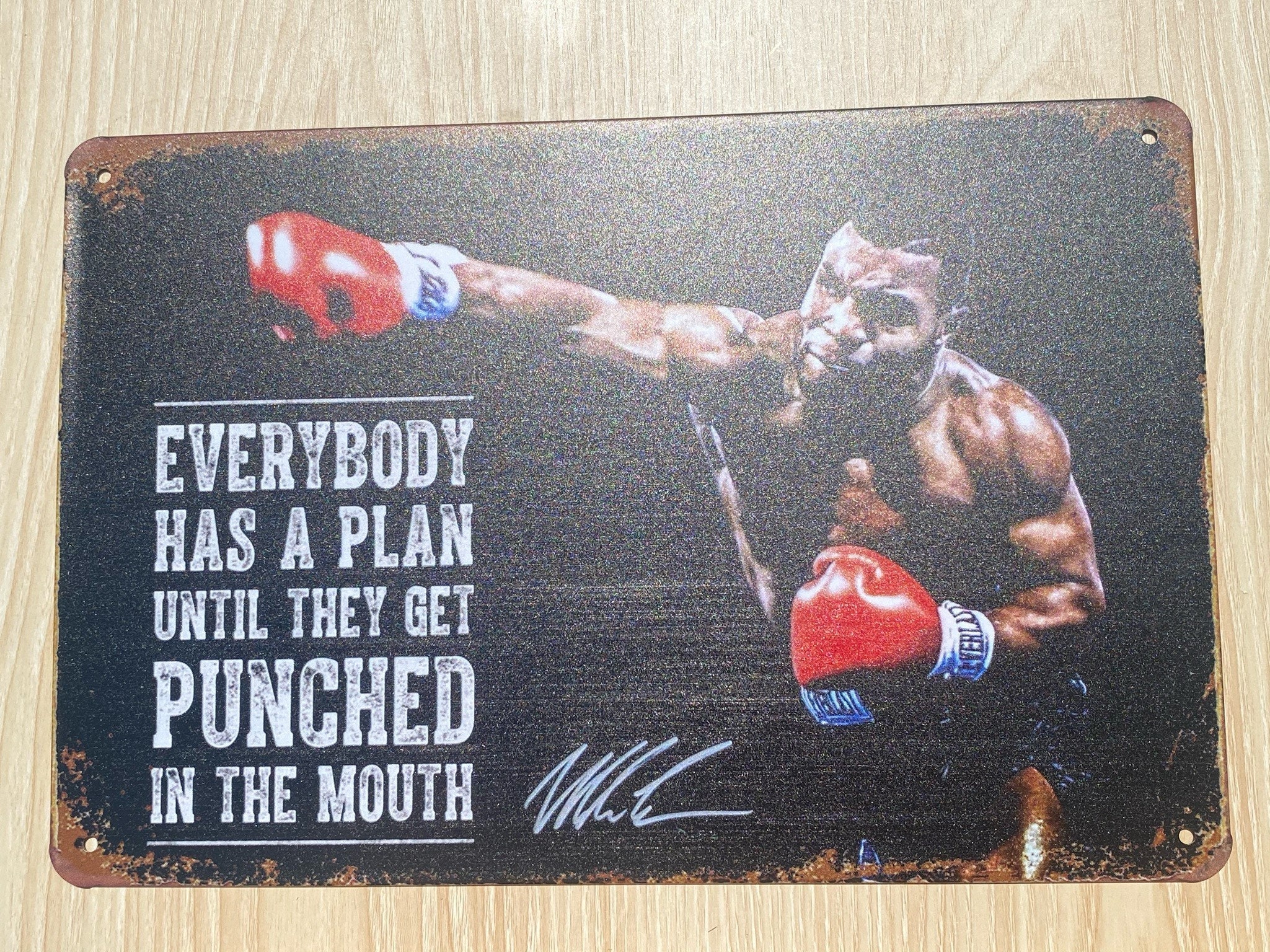 Mike Tyson Everybody Has Plan Until They Get Punched in the | Etsy