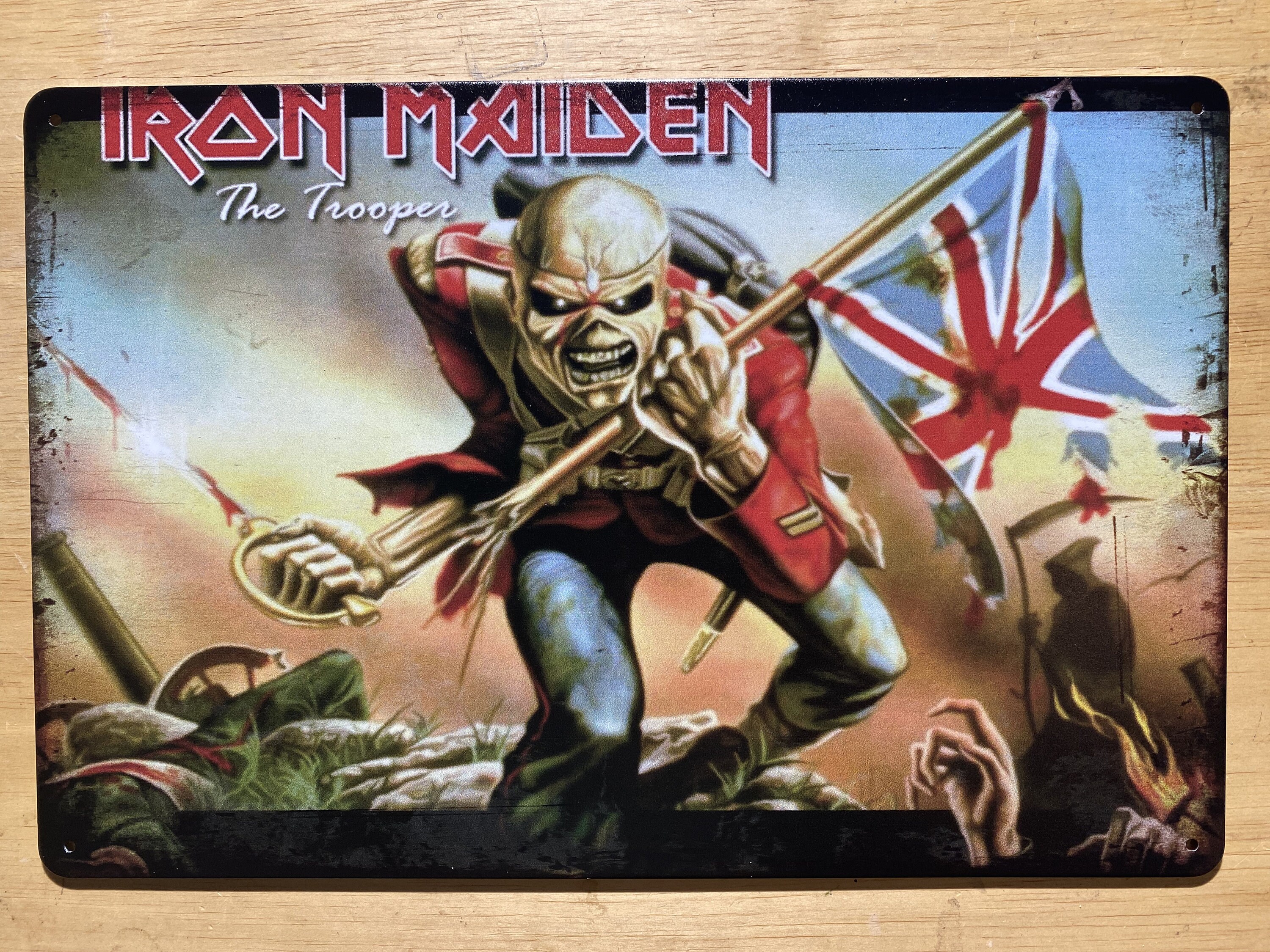 Iron Maiden the Trooper Tin Sign - Etsy