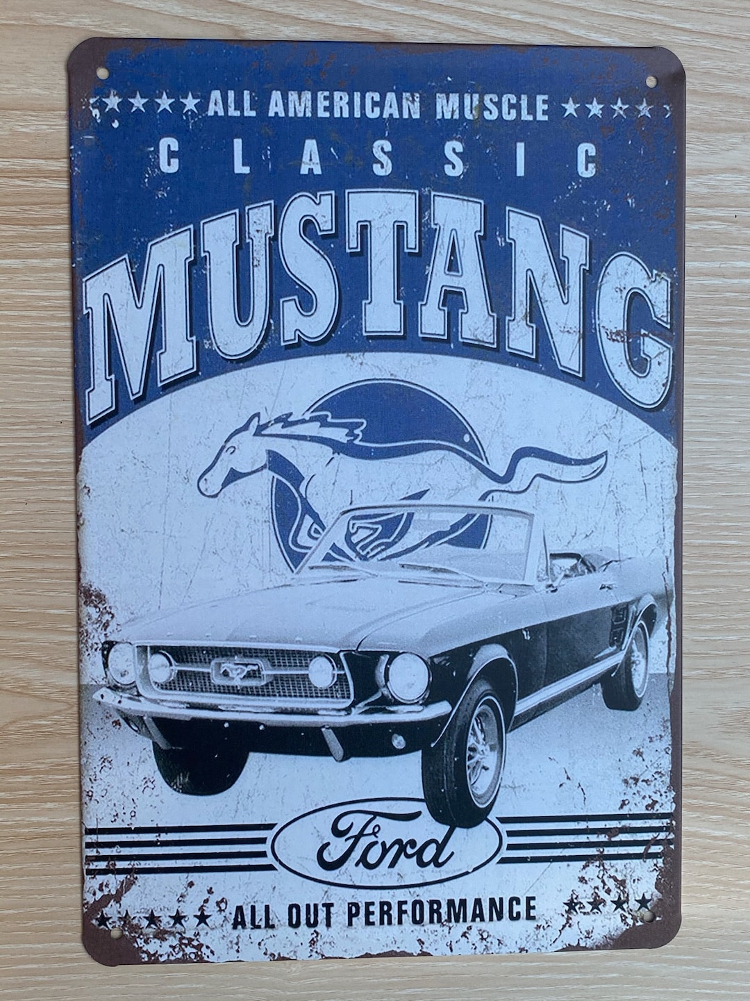 Ford Mustang Classic American Muscle Auto Tin Sign - Etsy