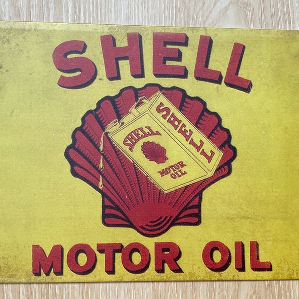 Shell Motor Oil Sign - Etsy