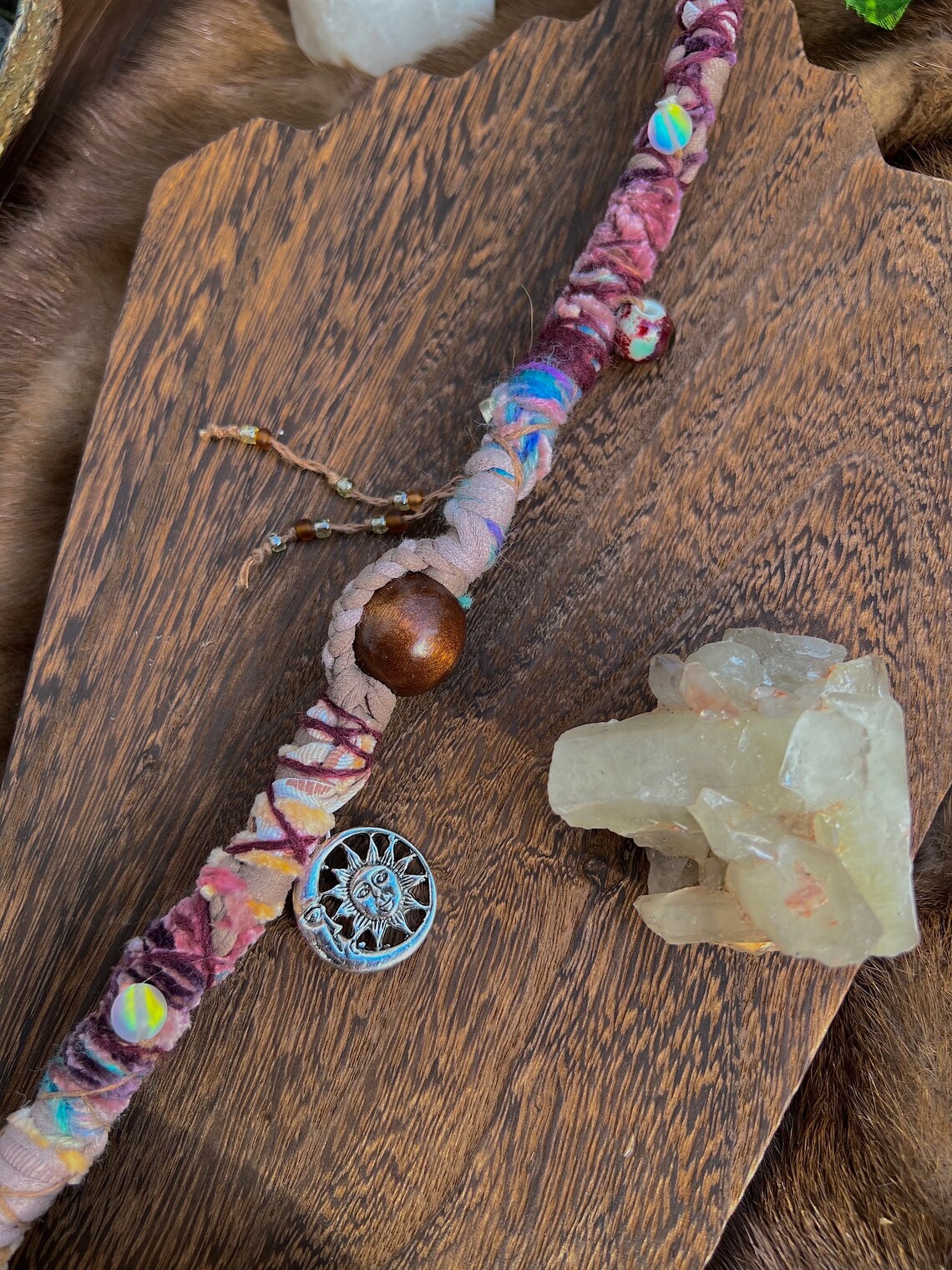 Handmade Hair Wrap: Boho Dread Braid Accessory - Etsy
