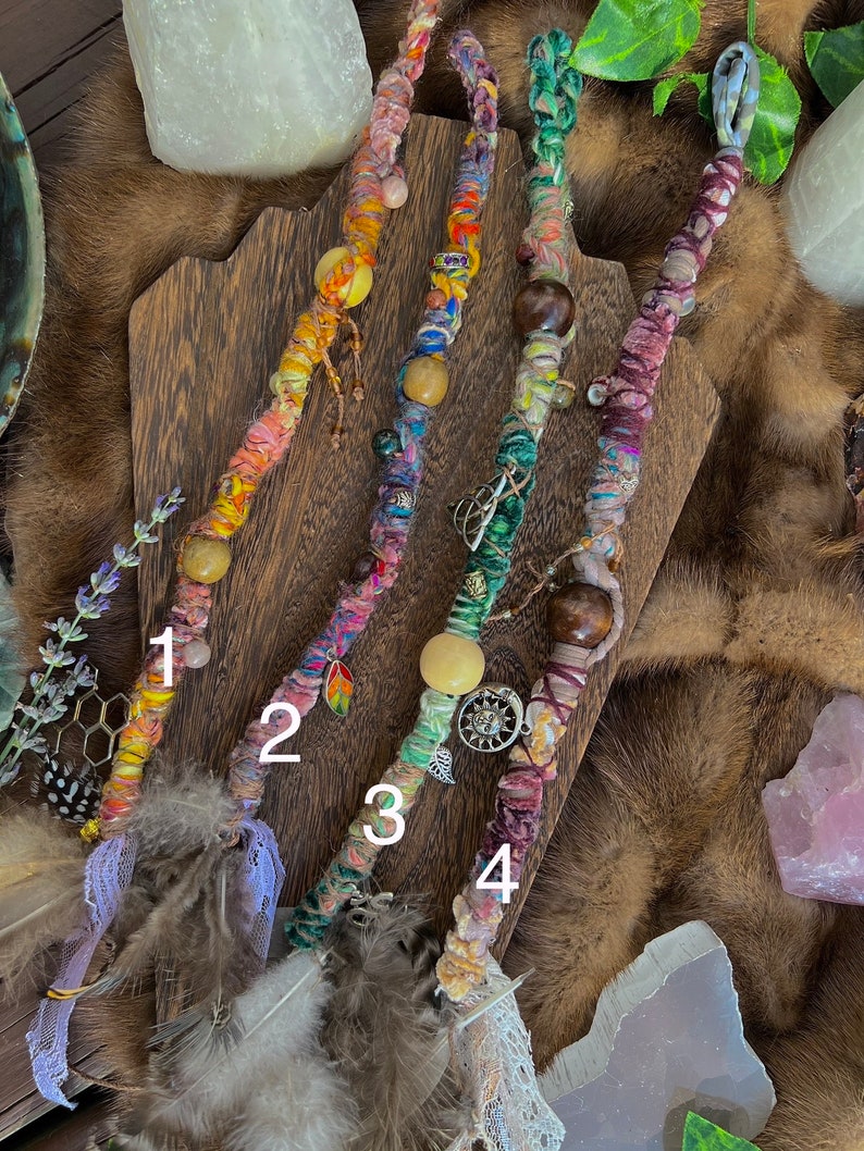 Handmade Hair Wrap: Boho Dread Braid Accessory - Etsy