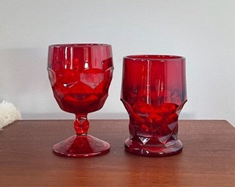 Ruby Glassware - Etsy
