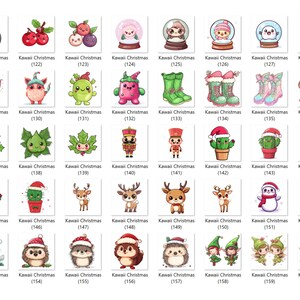 Cute Christmas Clipart Kawaii Christmas Clipart Cute Christmas ...