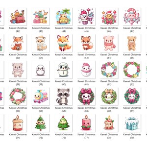 Cute Christmas Clipart Kawaii Christmas Clipart Cute Christmas ...