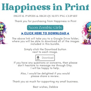 Neon Zombie Girl Clipart PNG Scary Zombie Clip Art Halloween Zombie ...