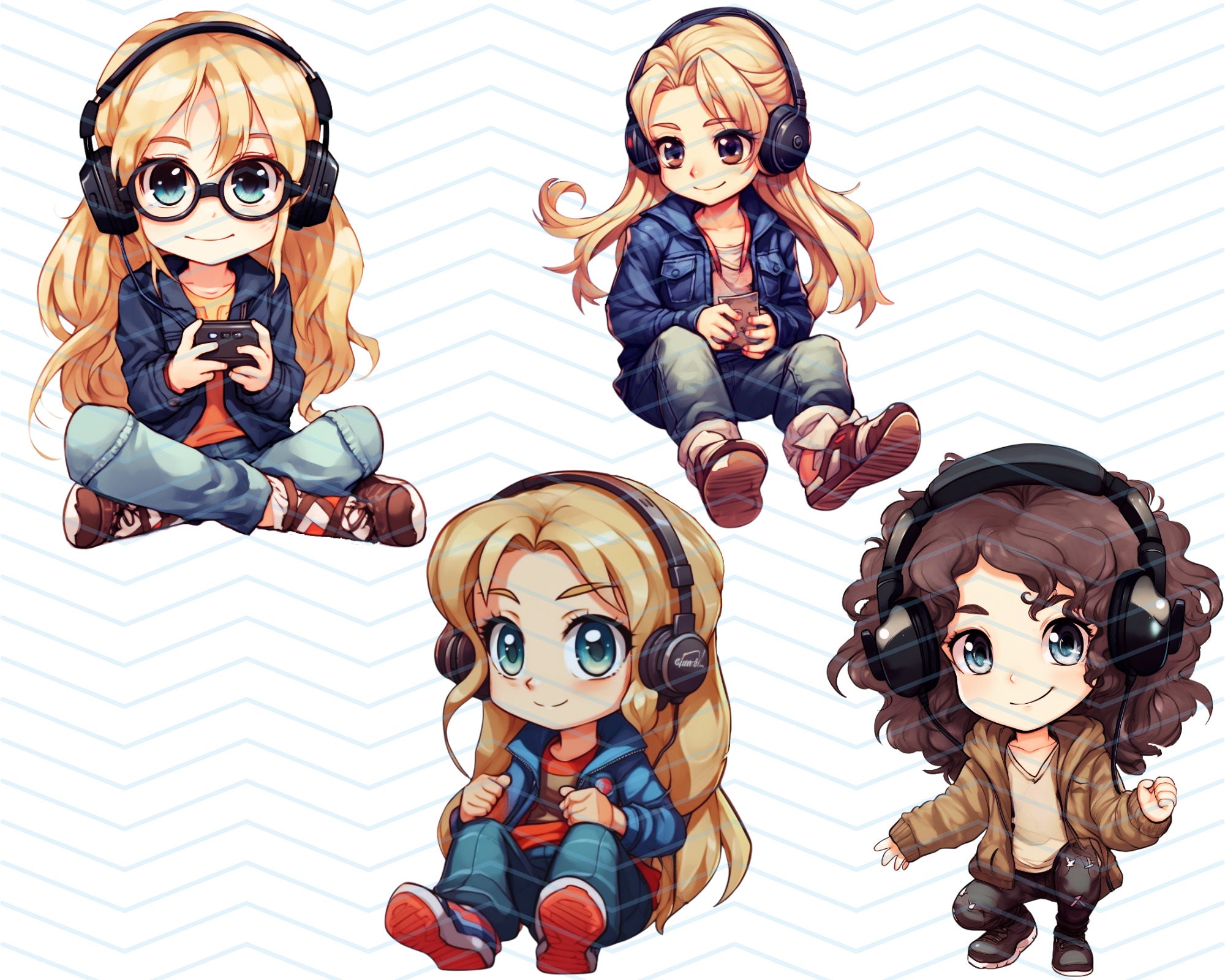 Chibi Videogamepersonages