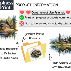 Log Cabin Bundle Cabin in the Woods Houses Clipart Cabin Watercolor Clipart Forest House ...