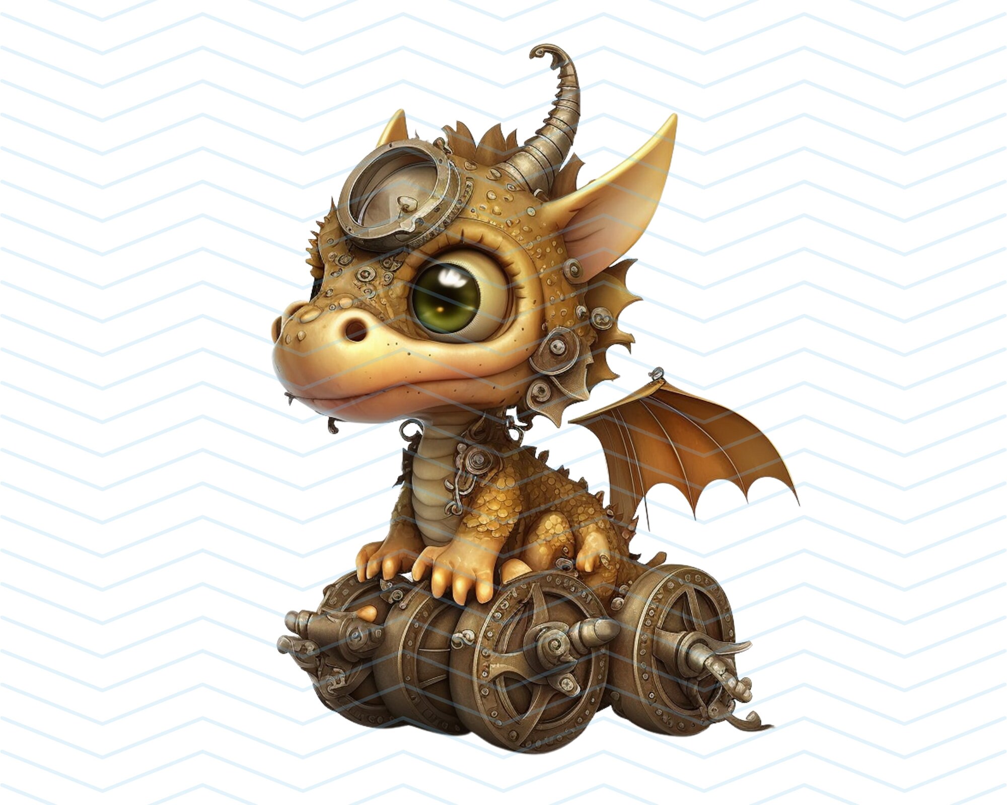 Cute Steampunk Dragon Clipart Bundle Dragon Steampunk Digital - Etsy