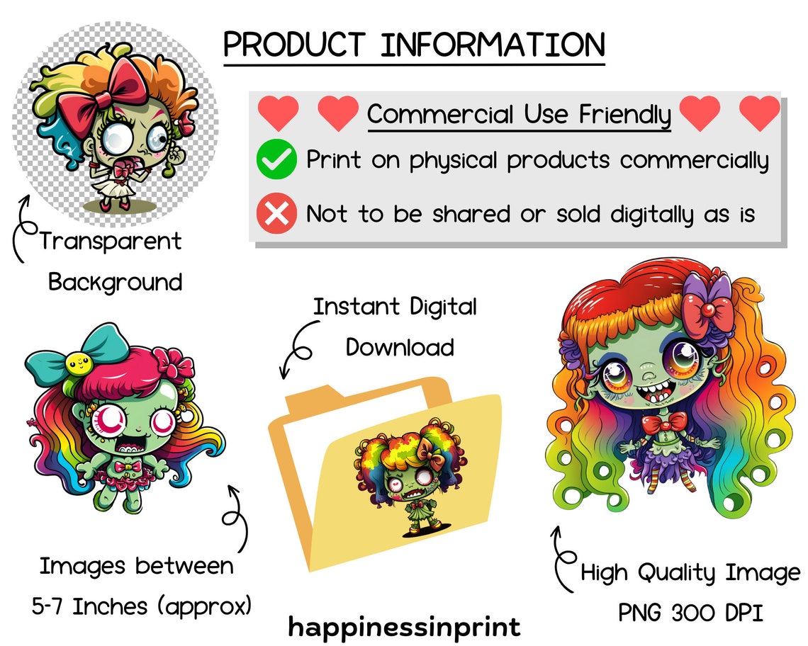 Zombie Girl Clipart Kawaii Cute Zombie PNG Chibi Kawaii Teenage Zombie ...