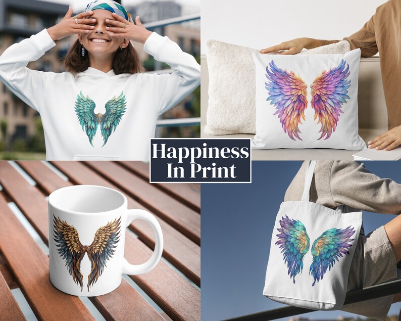 Angel Wings Clipart Halo Clipart Heaven Clipart White Wings PNG Fairy ...