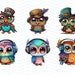 Cute Owl Clipart PNG Planner Wise Owl PNG Sticker Cool Headphones Bird ...