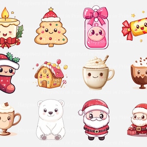 Cute Christmas Clipart Kawaii Christmas Clipart Cute Christmas ...