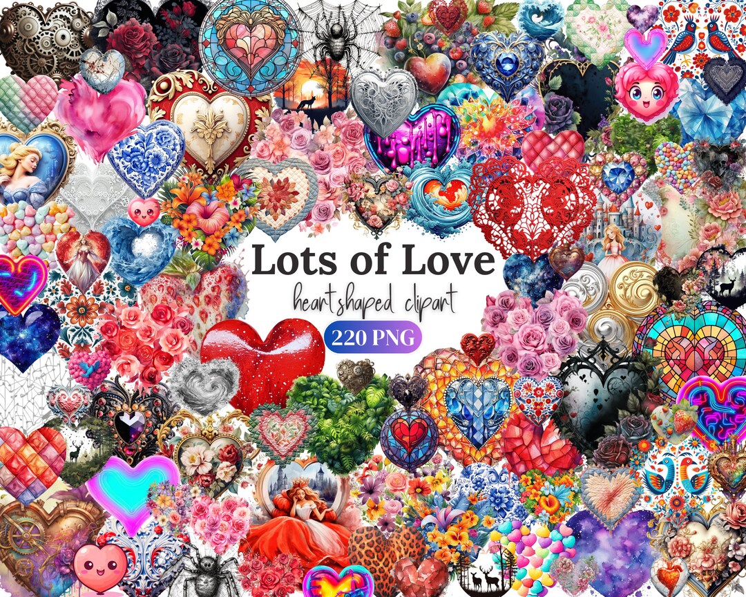 Valentines Day Clipart PNG Love Heart Flower Hearts Love PNG Clipart ...