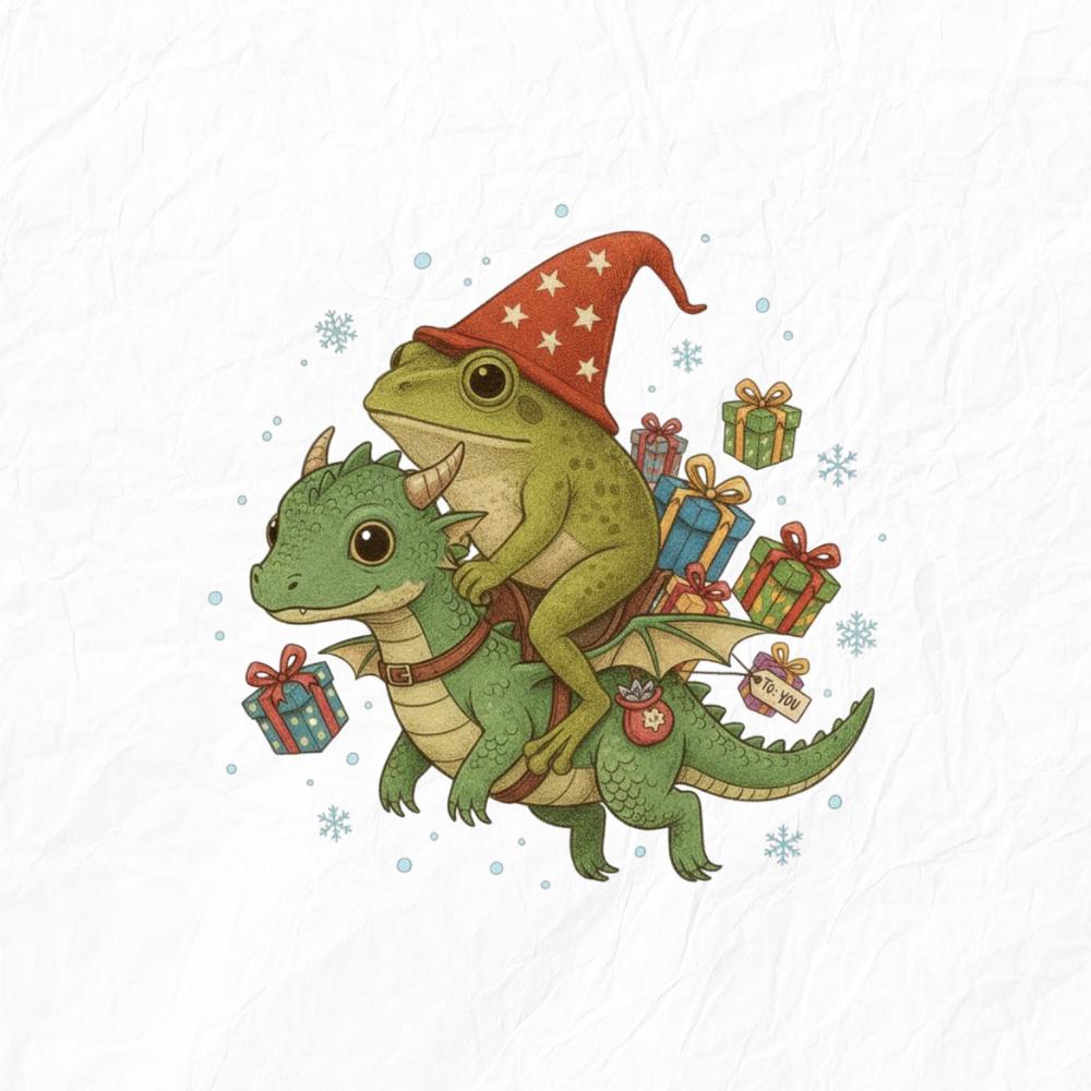Christmas Frog Clipart Set – Watercolor Woodland Animals, Holiday Frogs ...
